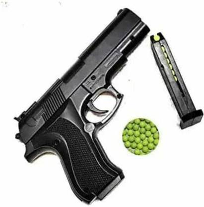 PIYU GIFT Mouser Gun 729 Pistol & Darts Gun Toy for Kids 50 Bullets Guns & Darts (Black) Gun ...