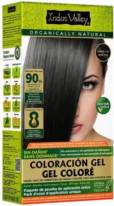 Indus Valley Damage Free Gel 100% Grey Coverage Hair Color Trial Pack ...