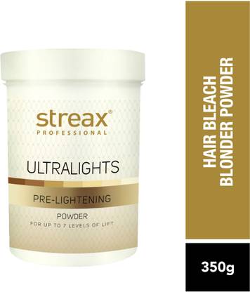 Streax Professional Ultralights Pre-Lightening Powder 350 g , White ...