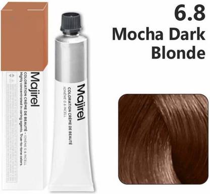 MAJIREL Hair Color No.(6.8) - 49.5gm With 75ml Developer , Mocha Dark ...