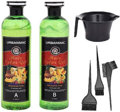 URBANMAC Fruit Vinegar Gel Based Hair Color , Natural Black - Price in ...