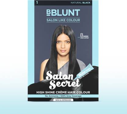 BBlunt Salon Secret High Shine Crème Hair Colour , Natural Black ...