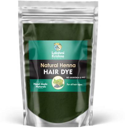 Lakshmi Krishna Natural Henna Hair Dye , Non-ammonia black dye, 50g ...