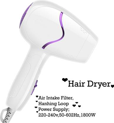 DGDHD Electric Hair Dryer With 2 Speed Control Hair Dryer(1800 W ...