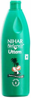 NIHAR Naturals Uttam Coconut Oil 175ml x 2p Hair Oil - Price in India ...