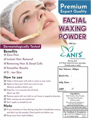 ANI'S Facial Waxing Powder Wax - Price in India, Buy ANI'S Facial ...
