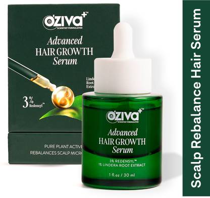 OZiva Advanced Hair Growth Serum 3% Redensyl, 1% Lindera Root | Scalp & Regrowth - Price in ...