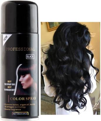 Arcanuy All hair types black shiny hair coloring spray Hair Spray ...