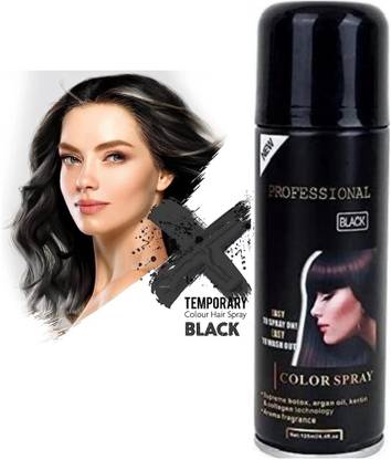 MYEONG TEMPORARY BLACK 1 DAY HAIR COLOR SPRAY Hair Spray - Price in ...