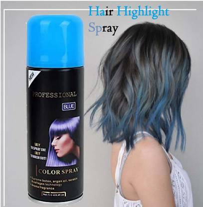 GULGLOW99 Blue Color Hair Highlight Spray Hair Spray - Price in India ...
