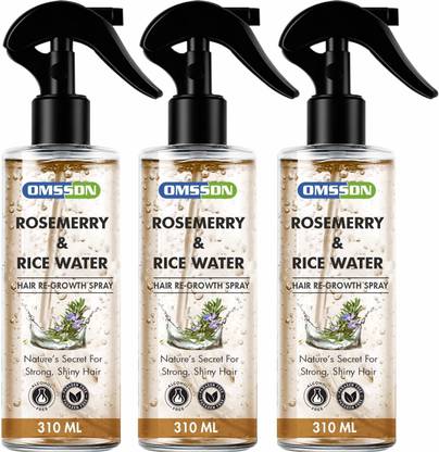 OMSSDN Rosemary & Rice Water Spray for Hair Re-Growth, Hair Fall ...