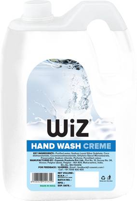Wiz Creme Liquid Handwash, Give Complete Protection for Soft & Gentle ...