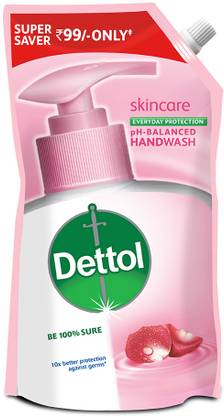Dettol Germ Protection ph-Balanced Liquid Refill, Skincare Hand Wash ...
