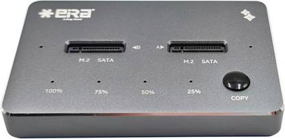 eiRa M.2 NGFF Dual SSD Docking Station 4 inch External SSD Enclosure ...