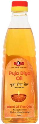Mohit Puja Deepam Oil for Daily Pooja, Hawan and Festivals| Unscented ...
