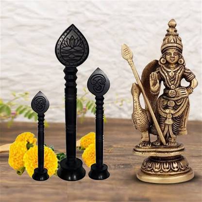 TAMIL Original Karungali Lord Murugan Vel / Ebony Wood Lord Murugan Vel ...