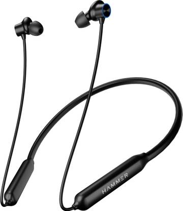 Hammer Splendor In Ear Bluetooth Neckband with Magnetic Earbuds,Upto 18 Hrs Playtime Bluetooth ...