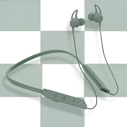 ATWORE BT Max Wireless Neckband Bluetooth Headset (Green, In the Ear ...