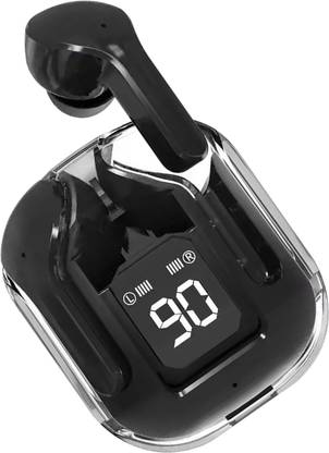 MOBIZAC Transparent Earbuds Smart Touch Control, Digital Display BT v5 ...