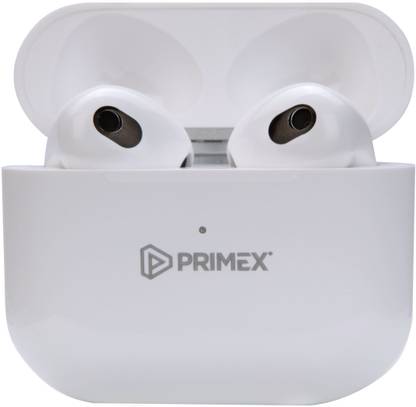 Primex Earbuds 3 TWS with Instacharge & Hypersync Technology, 4 Hours ...