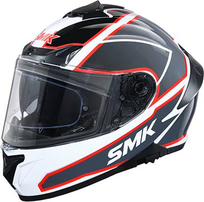SMK Typhoon Aegis Graphics D Ring with Dual Visor GL-123 M Motorbike ...