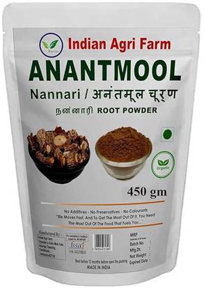 IAgriFarm Anantmool Root Powder / 450g / Natural Nannari Root / Kapuri ...