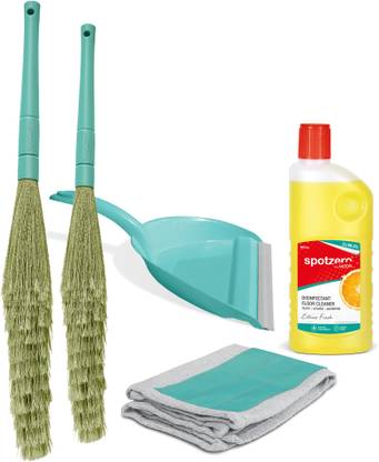 Spotzero by Milton Cleaning Set With Dustpan, Broom & Pocha (Dustpan ...