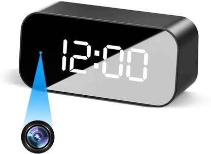 FREDI HD PLUS Spy Table Clock Camera 24hr live video streaming, Night ...