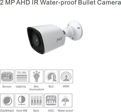 TVT AHD IR Water-proof Bullet Camera Security Camera Price in India ...