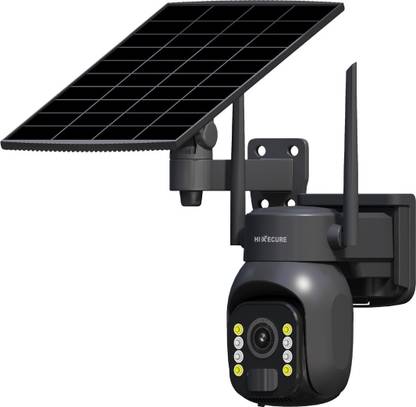 HIXECURE 4MP 4G Solar PTZ Camera, Wireless Outdoor Security Camera with ...