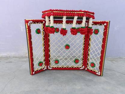 Dev Samagri Lord Krishna Wooden Phool Bangla Vrindavan Style (Medium ...