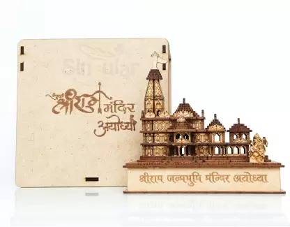 nagaana Ram Mandir Ayodhya Architectural Model for Home Decore ...