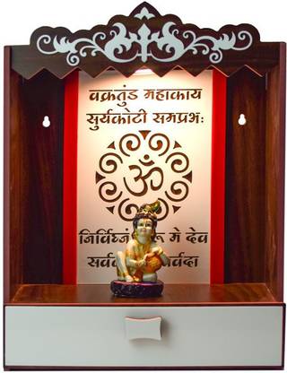 kulshrestha handicraft mdf wooden temple for home decor Solid Wood Home ...