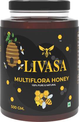 livasa 100% Pure Multiflora Honey with No Sugar Adulteration Natural ...