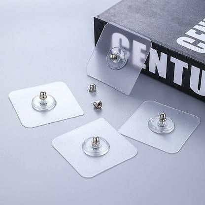 SIDDIVINAYAK CREATION Screw sticker hook Plastic, Metal Adhesive Wall ...