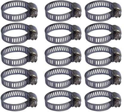 ESEKSAFAR 15pcs Alloy Steel Easy Adjustable Pipe Clamp 1inch Size ...
