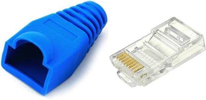 RIVER FOX THE PUJARA RJ45 BLUE BOOT WITH CONNECTOR CAT5 CAT5E BOOT CAP ...