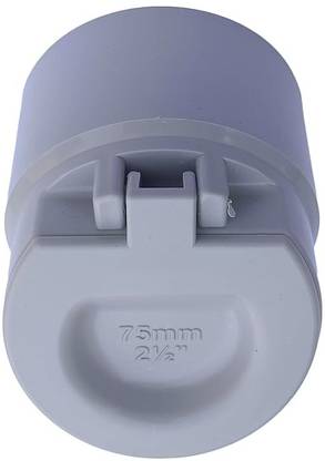 Isvara PVC Drain 2.5-Inch PVC Drain Pipe Flip Valve Cap 1-Way Cap Pipe ...