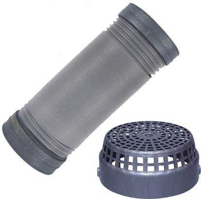 Ardnib 6 Inch PVC Kitchen Chimney Pipe with Cowl Cover 8ft Flexible ...