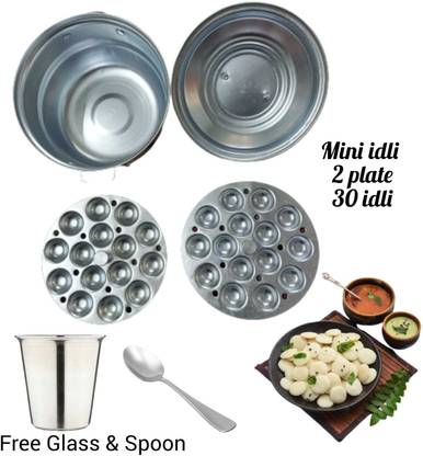 ZION WORLD Aluminium Mini Idli Maker/ Mini Idli Cooker (30idli) FREE ...