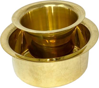 Rock Tawa Brass Dabara Set Classic Finish 150 ml |Traditional coffee ...