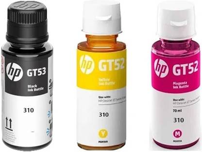 HP ORIGINAL INK BOTTLE 310 SMART TANK & INK TANK PRINTER 3 COLOR COMBO ...