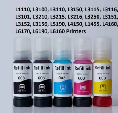 vavia 003 Refill Ink for Epson L3200/L3210/L3211/L3250/L3251/L3252 ...