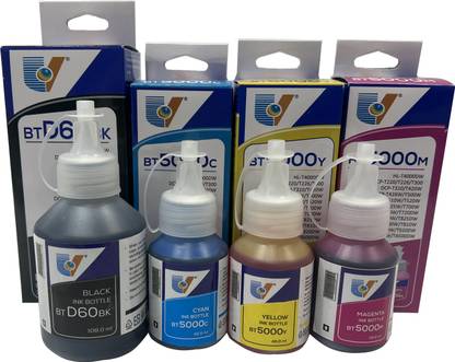 uv infotech BT6000, BT500 Refill ink Compatible For Brother MFC-T800 ...