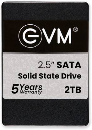 EVM EVM25 2 TB Desktop, Laptop Black SATA III Internal Solid State Drive (SSD) (EVM25-2TB) - EVM ...