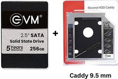 EVM SSD 256 GB Laptop Internal Solid State Drive (SSD) (SSD 256GB WIth Caddy 9.5MM) - EVM ...
