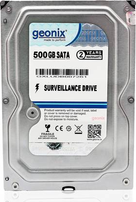 GEONIX HDD 500 GB Desktop Silver SATA Internal Hard Disk Drive (HDD ...