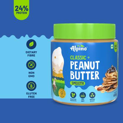 ALPINO Classic Peanut Butter Smooth 400 g Price in India - Buy ALPINO ...