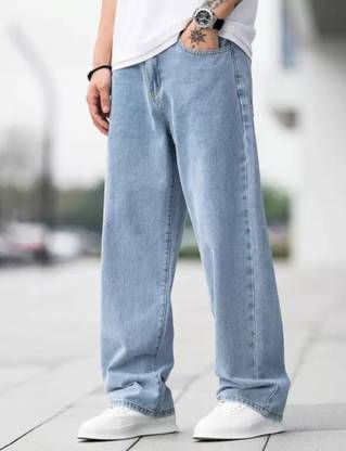 DENIM FIT Loose Fit Men Light Blue Jeans - Buy DENIM FIT Loose Fit Men ...