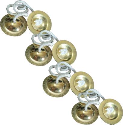 PrettyBUYERS Brass Manjeera Indian Traditional Musical Instruments ...